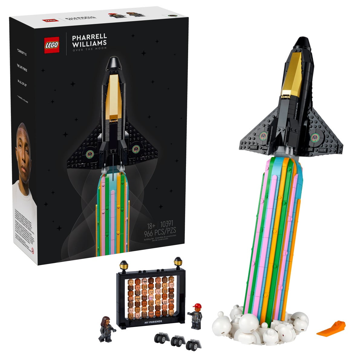 Click here for Lego Icons Over The Moon With Pharrell Williams Bu... prices