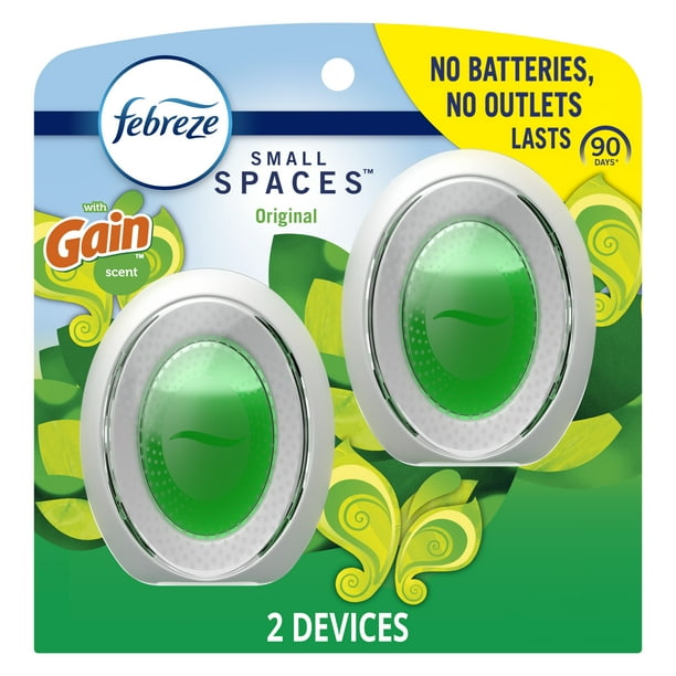 Febreze Small Spaces Air Freshener, Gain Original Scent, 2 count ...