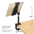 Heavy Duty Metal Tablet Mount Stand With 360Swivel Clamp Fit for 4.5 ...