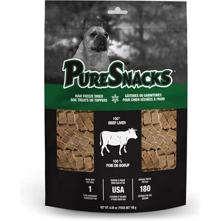 PureSnacks PureBites Beef Liver Value Size Dog Treats, 6.98-Ounce/198 ...