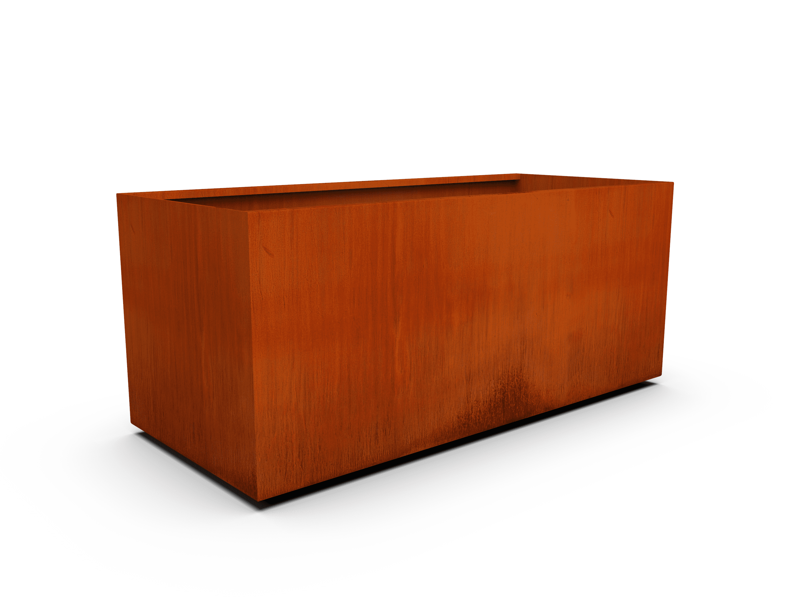 PLANTERCRAFT Corten Steel metal planter box, Rectangular sizes, Modern ...