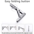 Folding Shelf Brackets, Max Load 300 lb, Heavy Duty Stainless Steel ...