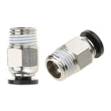 PC4-M10 Male Straight Pneumatic PTFE Tube Push In Quick Fitting ...
