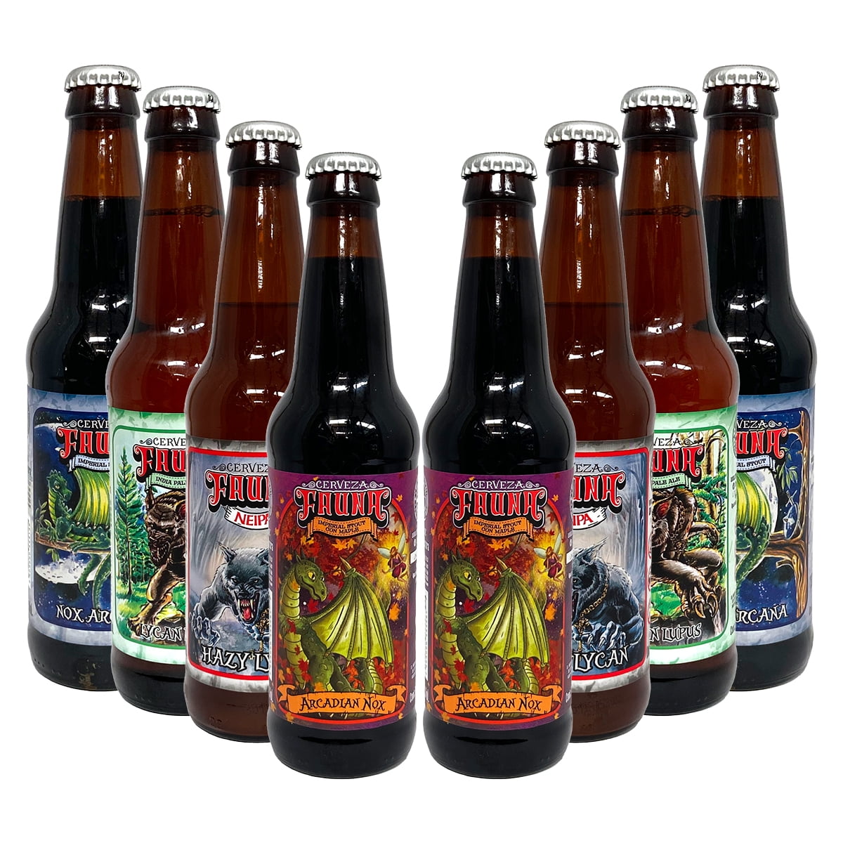 8 Pack Cerveza Artesanal Fauna 355 ml Fauna Stout, IPA, Neipa | Walmart ...