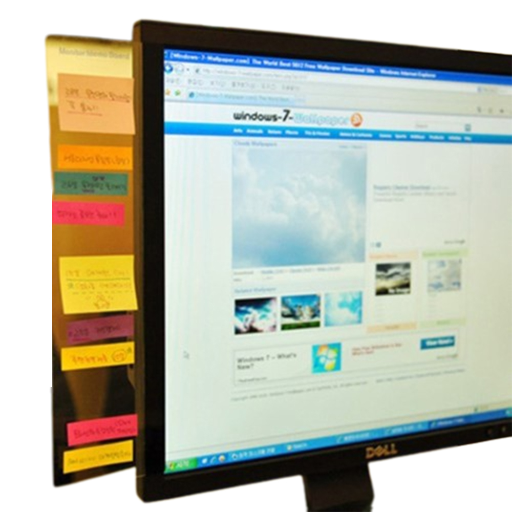 PEACNNG Acrylic Post-it Notes Message Board for Creative Computer ...