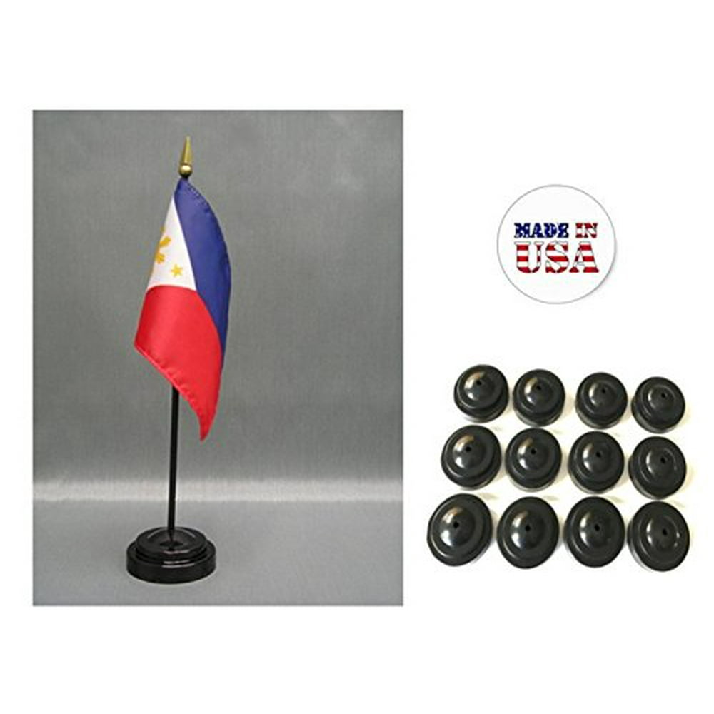 Box of 12 Philippines 4"x6" Miniature Desk & Table Flags Includes 12 ...