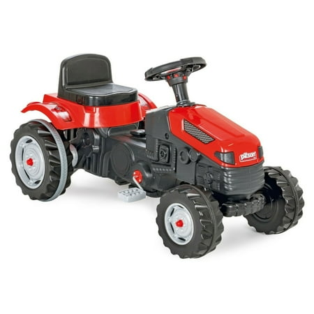 Pilsan 07 314 Children's Outdoor Ride On Tractor w/ Pedal, Ages 3+, Red ...