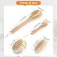 4 Pcs Dry Brush Set, Dry Brushing Body Brush for Lymphatic Drainage ...