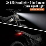 GT73 PRO 338 NM Electric Dirt Bike for Adults,3000W(Peak)Dual Motor 50Mph Max Speed,60V 50MPH 36 ...
