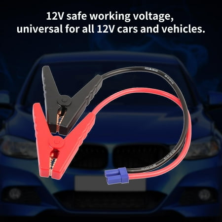 12V 400A EC5 Adapter Wire Clip Car Jumper Cable Alligator Clip Clamp Replacement for Emergency ...