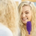 Donggwts Scalp Massager Long Handle Shampoo Brush Wet Dry Hair Scalp Brush Portable Teasing