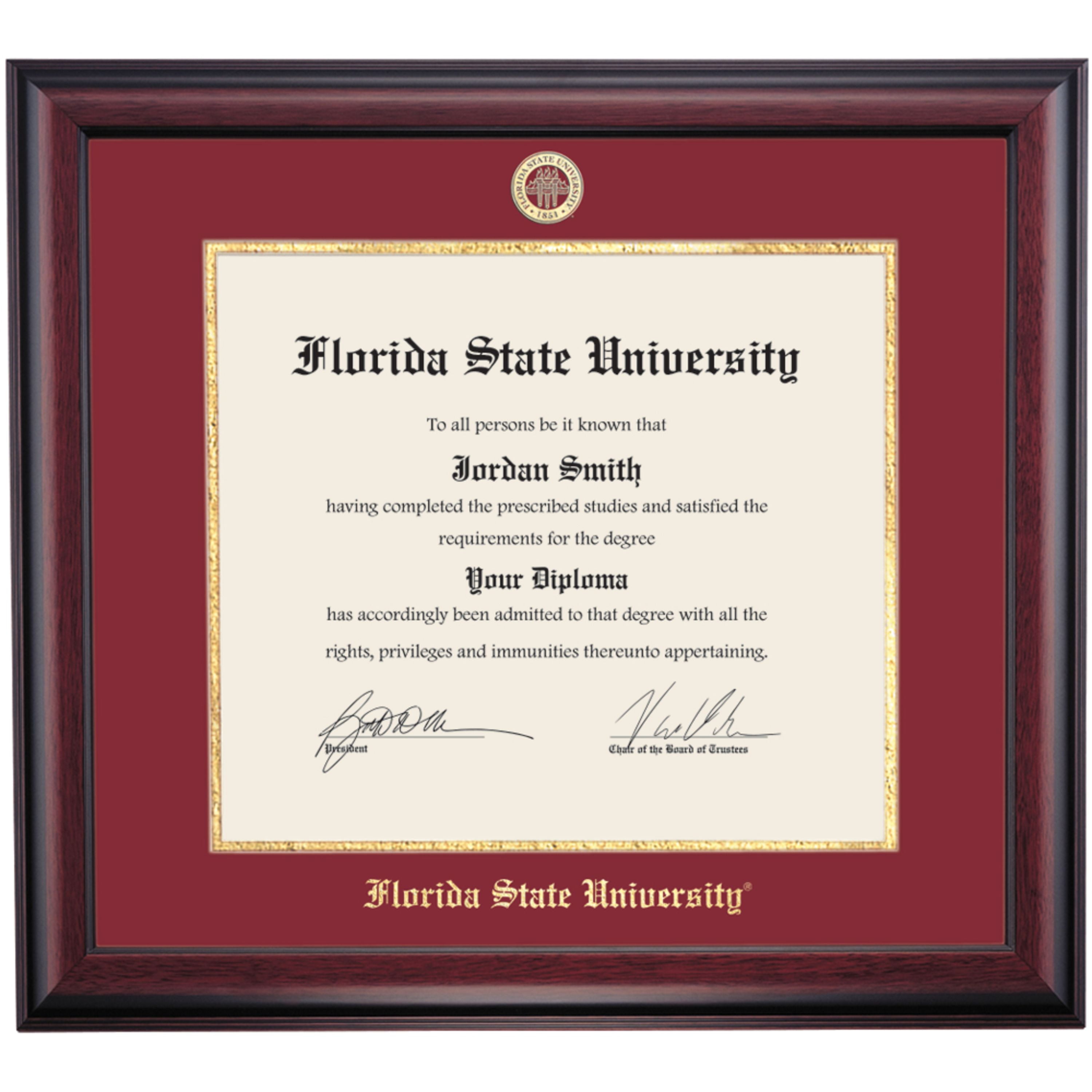 OCM Diploma Frame for Florida State University, 19" x 21" Diploma ...