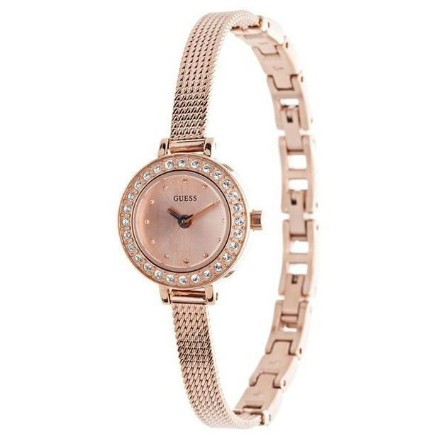 GUESS W0133L3 Rose Gold-Tone Petite Feminine Watch - Walmart.com