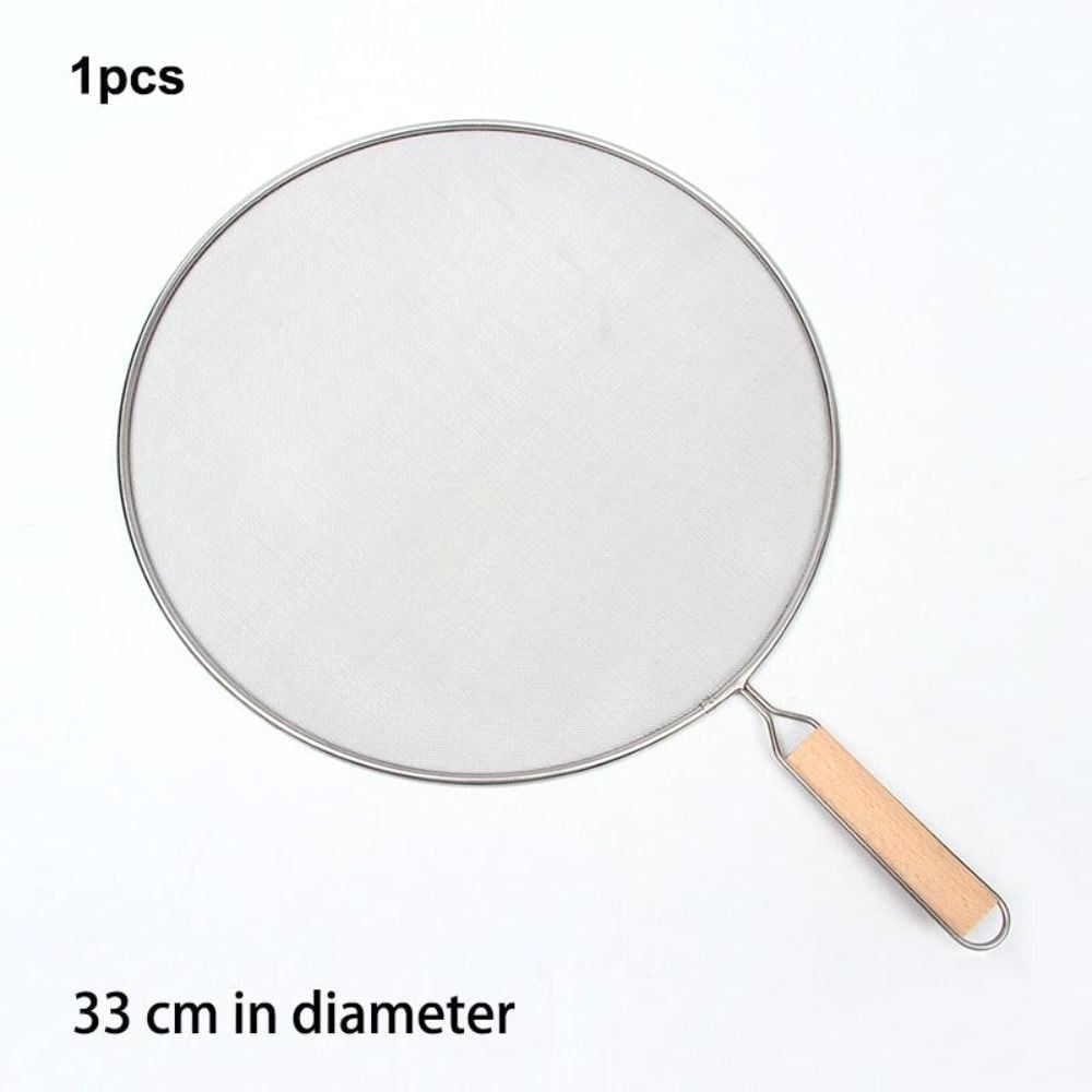 Circular Stainless Steel Grease Splatter Guard， Household Oil Cover ...
