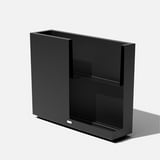 "Veradek Black Outdoor Patio Rectangle Planter, Medium 30"" Recycled ...