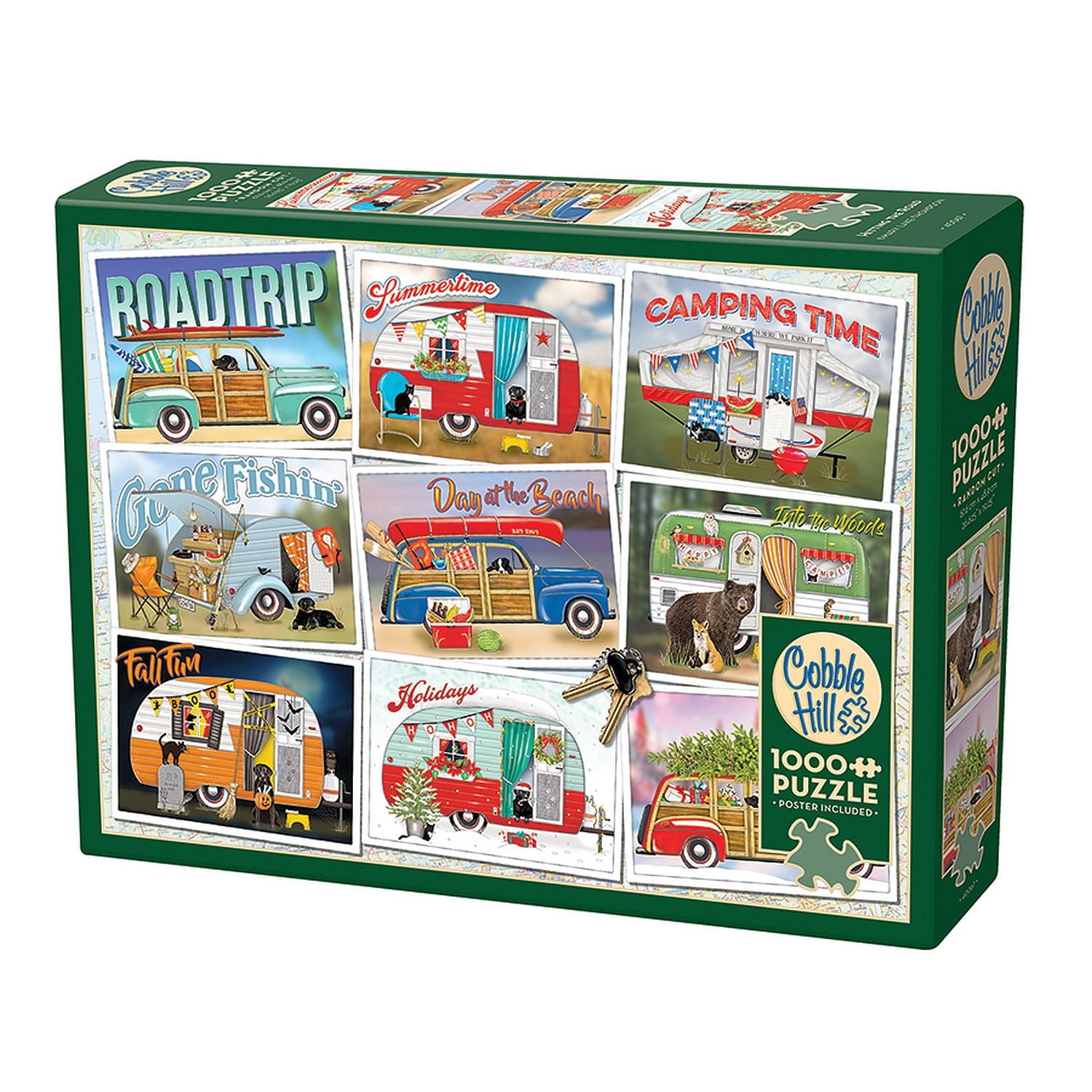 Click here for Cobble Hill Jigsaw Puzzle - Hitting The Road  1000... prices