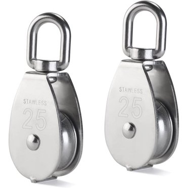 AMLESO Rope Hoist Pulley Manual Hand Lift Rope Pulley Hoist 270 Degree ...