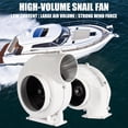 Long Lasting 12V Snail Type Boat Blower Fan 320CFM For Fast Cabin ...