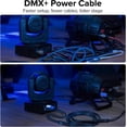 DAYI 5 Pin DMX Combo Cable 25 ft – 4-Core DMX Lighting & Power Cable, 5 ...