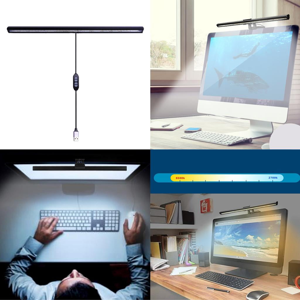 Black Reading Laptop Adjustable Temperature Display Screen LED Hanging ...