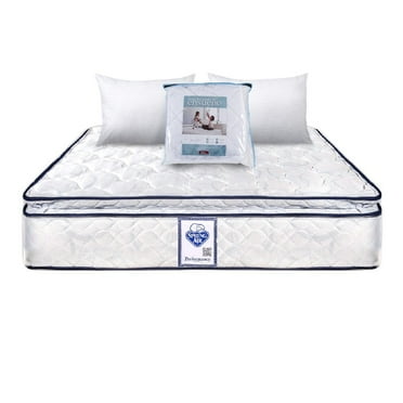 Colchón + Box Spring Air King Size Super Value + 2 Almohadas Sc ...