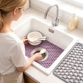 2 Pack Heavy Duty Kitchen Sink Protectors Featuring Ventilation Design ...