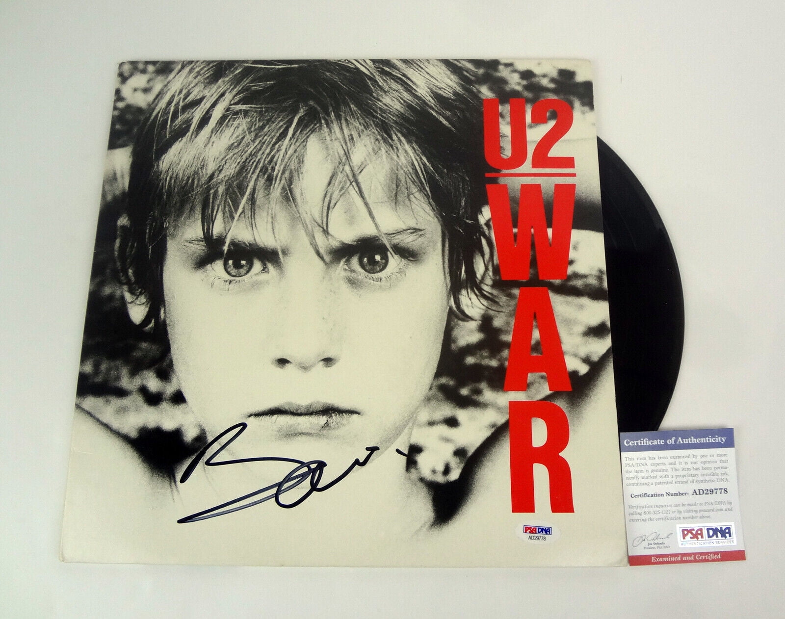 Bono U2 Signed Autograph War Vinyl Record Album PSA/DNA COA - Walmart.com
