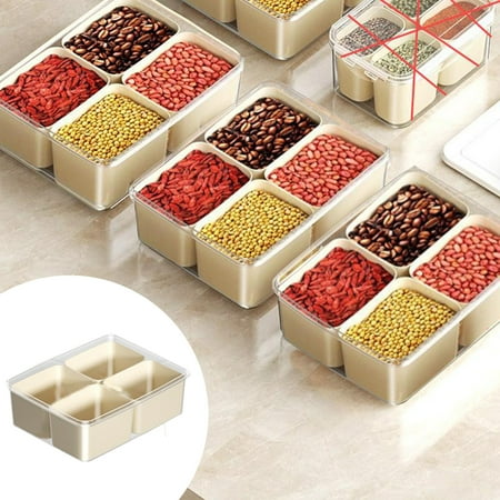 kkbbma Clear Plastic Dividing Storage Box Savings - Transparent ...