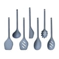 7Pcs Ergonomic Grip Silicone Spatula Heat Resistant Grade Cookware Easy ...