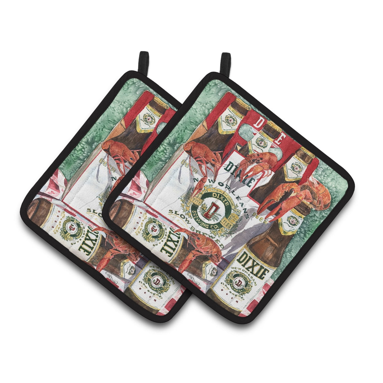 Carolines Treasures 8541PTHD Dixie Beer and Crawfish New Orleans Pair ...