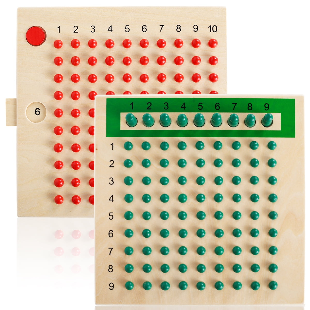 Keyohome Montessori Multiplication and Division Board Wooden Math Toys ...