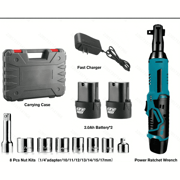 Free Shipping! Hyper Tough 12V Max Lithium-Ion Cordless 3/8-inch ...