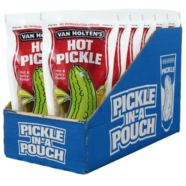 Van Holten's Pickles Hot Mama Pickle-In-A-Pouch 12 Pack Spicy Snack ...