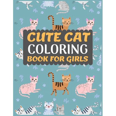Cute Kawaii Cats Coloring Book: Cute Japanese Style Coloring Pages for ...