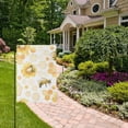 Bee Yellow Leaf Blossom Garden Flag Double Sided 12 x 18/28 x 40 Inch ...