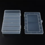6 Grids Plastic Organizer Box with Dividers Craft Organizer Plastic ...
