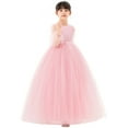 Ekidsbridal Girl Pageant Flower Girl Dress - V-Back with Puffy Tulle ...