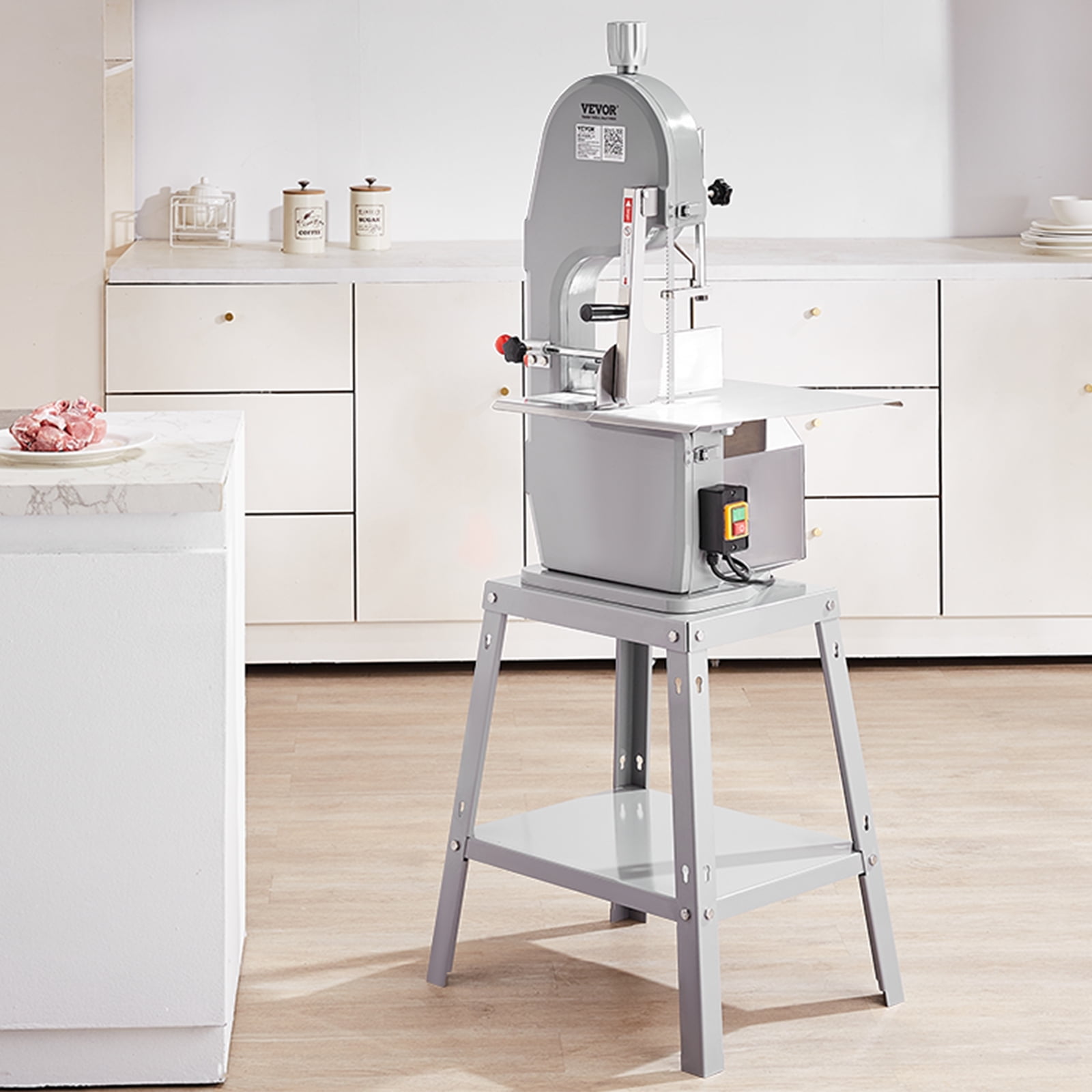 BENTISM 1500W Commercial Electric Meat Bandsaw Stainless Steel Bone ...