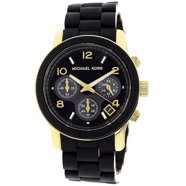 Michael Kors Women's Wren Black Wrist Watch with Stainless Steel ...