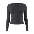 Clearance Weant Womens Long Sleeve Crop Tops Cute Sexy Going Out Y2k T Shirts Outfits For Women