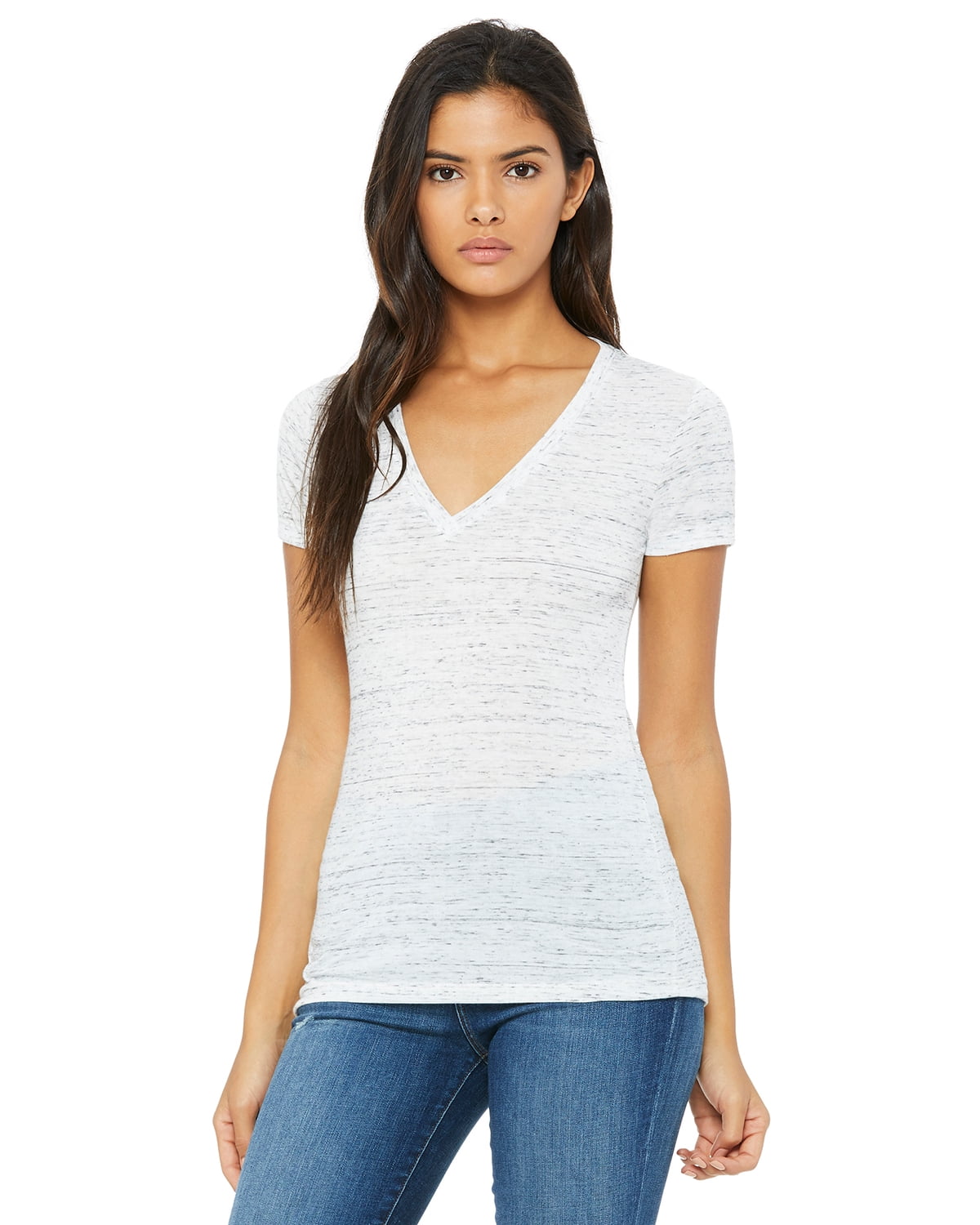 BELLA CANVAS Bella Canvas The Ladies Jersey Short Sleeve Deep V BELLA CANVAS Bella Canvas The Ladies Jersey Short Sleeve Deep V
