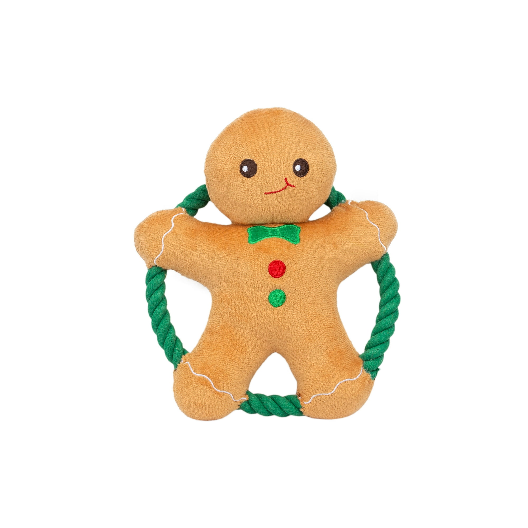 Click here for One Paw  Gingerbread Rope Toy  Dog Toy  Holiday Ro... prices