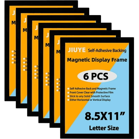 8.5X11Inch Self Adhesive Magnetic Display Frame,Dual Side Transparent ...