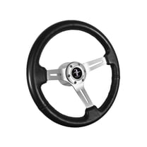 1968-1991 Ford Passenger/Truck; VSW S6 Black Leather Wrapped Steering ...