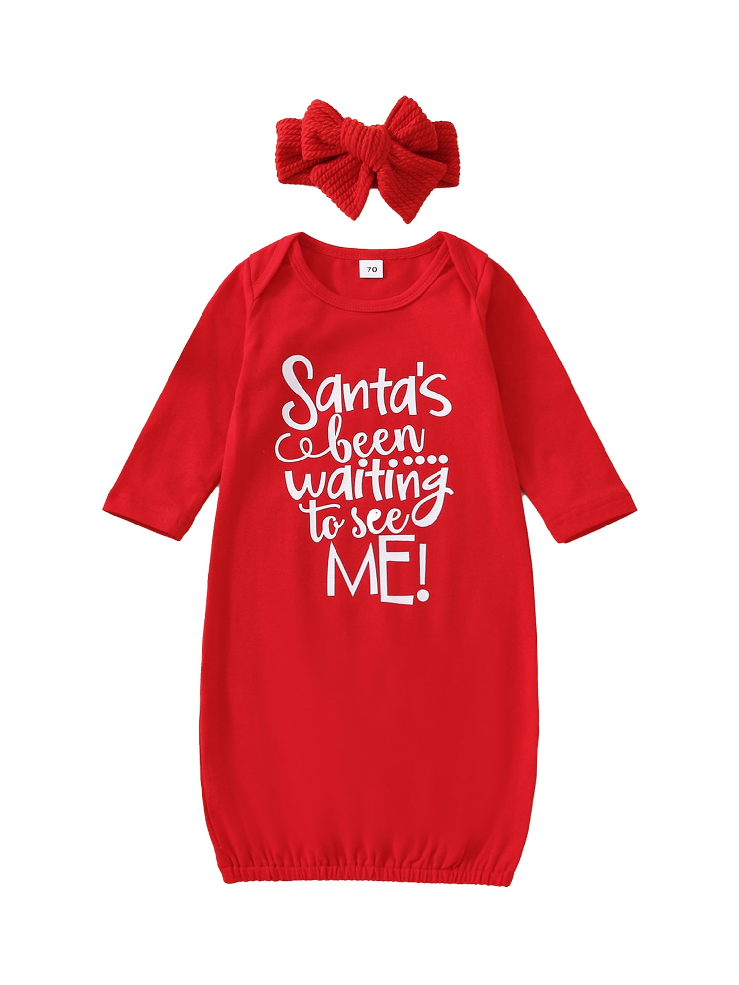 Bagilaanoe 0-3 Months Infant Newborn Baby Girls Christmas Sleep Gown ...