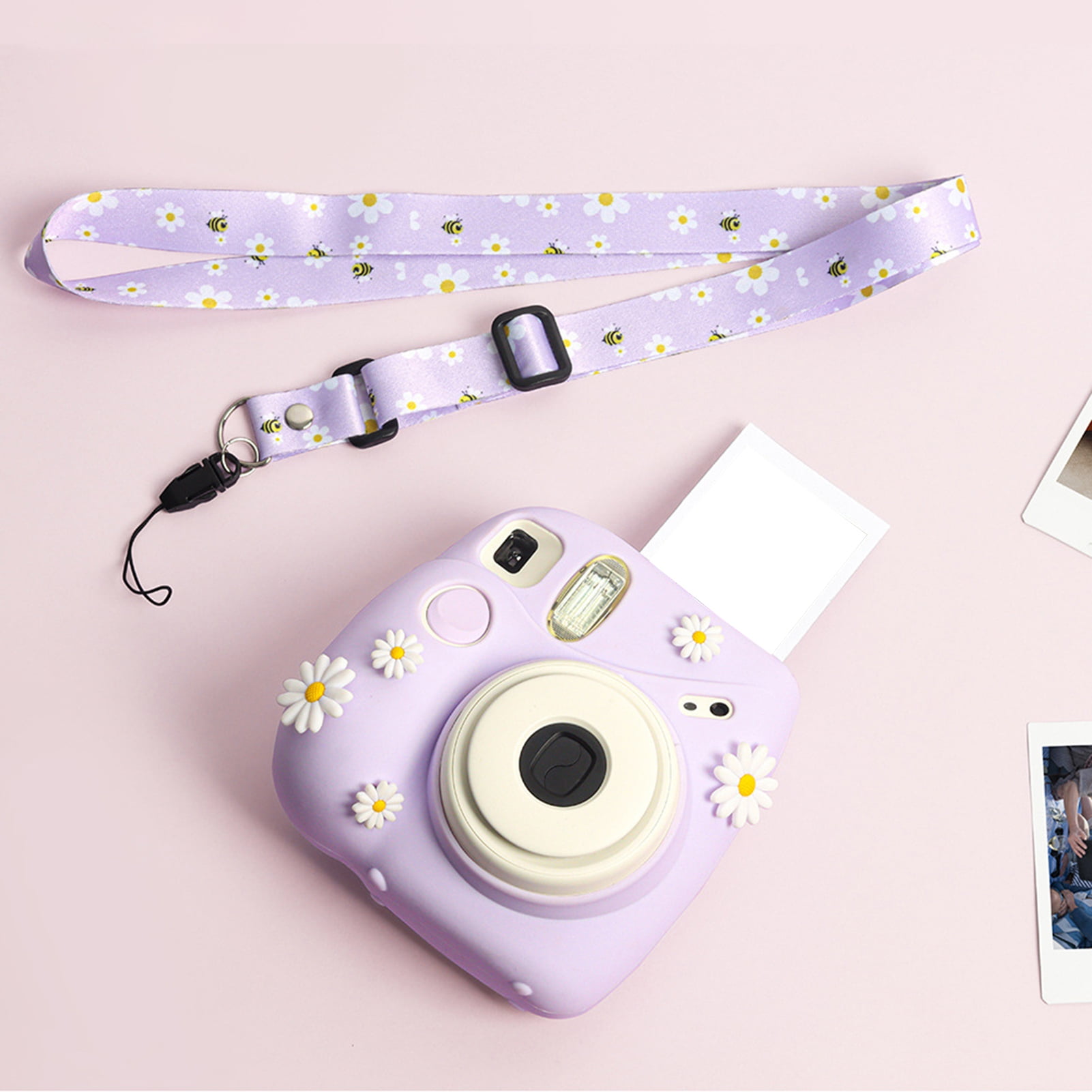 Naierhg Camera Protective Case Shockproof Lovely Flower Design Silicone ...