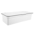 LOLIPPYY Rectangular Kitchen Cutlery Organizer Storage Box White 1Pcs - Walmart.com