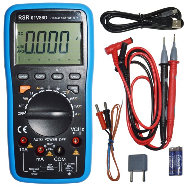 Autoranging Digital Multimeter with USB Interface, Large 3 3/4 Digits ...