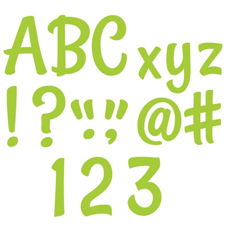 Lime Green Letter A