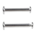 20 Sets M3×4mm Silver Binding Post Screw Φ4×25mm Screw Rivets Stainless ...